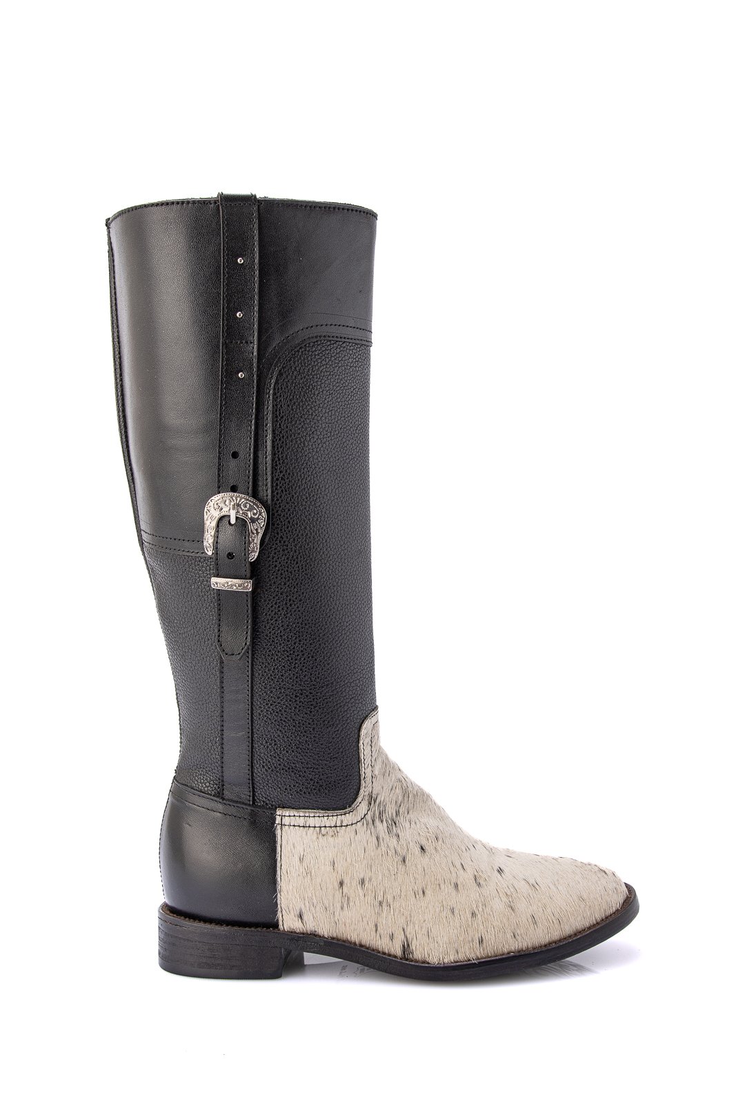 Bota para Dama en Piel de Becerro Pinto - Diavoletto Oficial